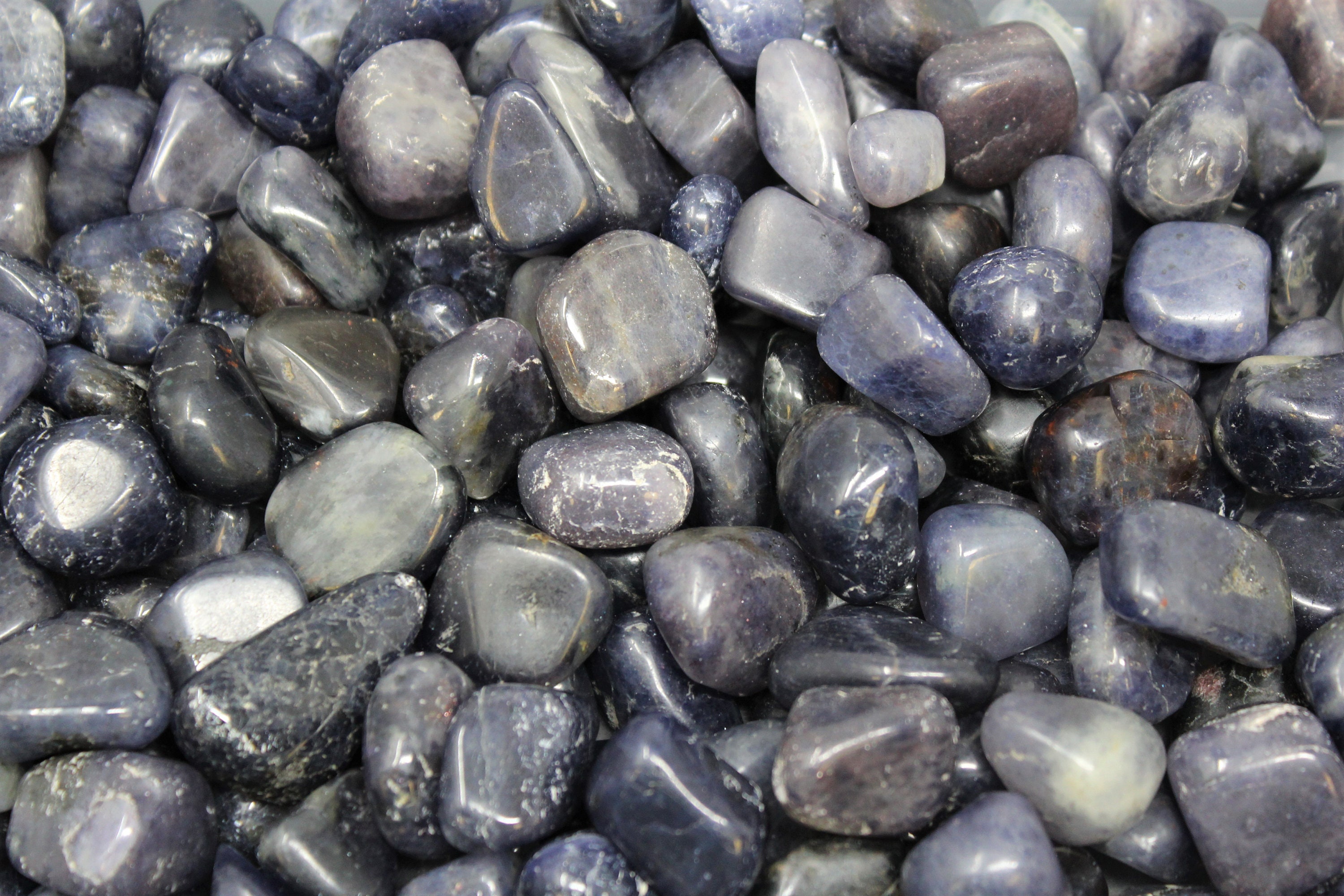 Iolite Tumbled Stones: Choose How Many Pieces ('A' Grade, Tumbled ...