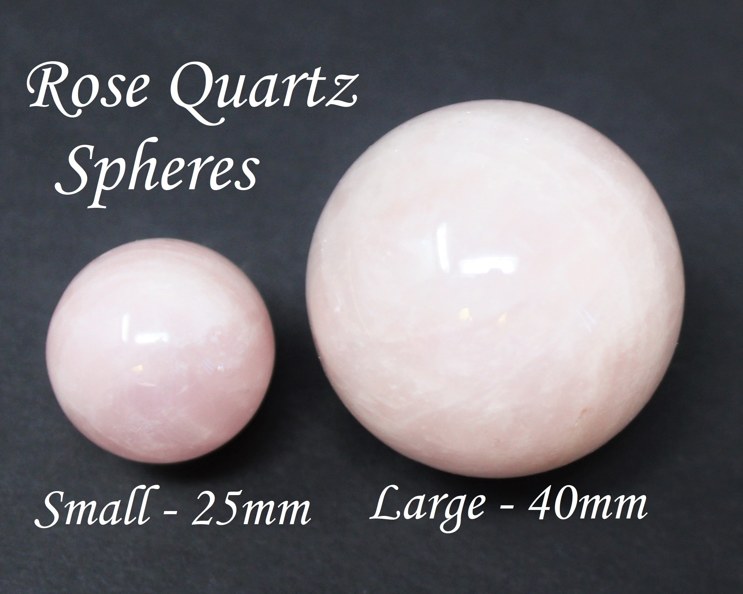 Rose Quartz Crystal Sphere Display Stand: Choose Size! ('AAA' Grade ...