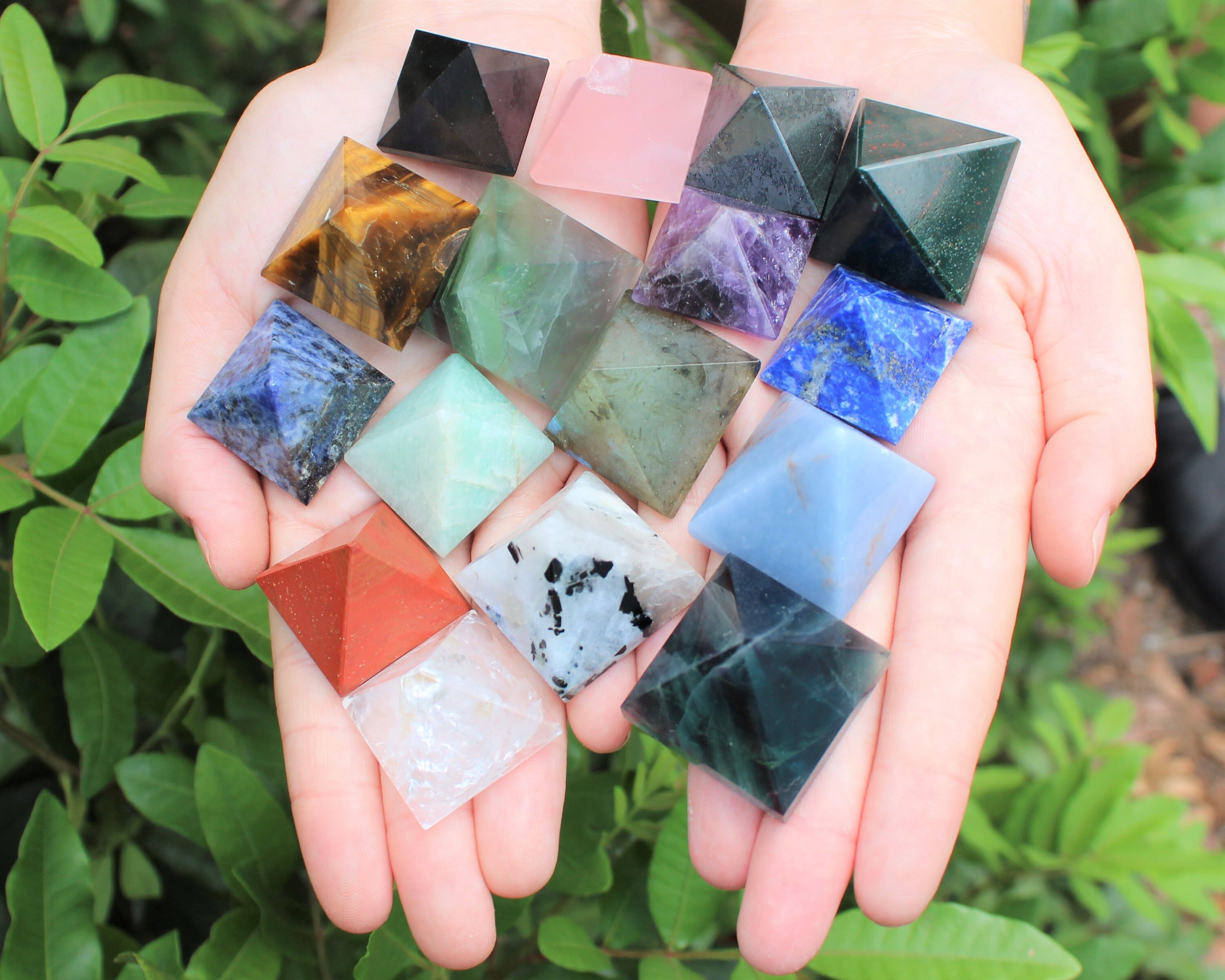 Crystal Gemstone Pyramid, Small 1 - 1.25 - Choose Gemstone (Premium ...