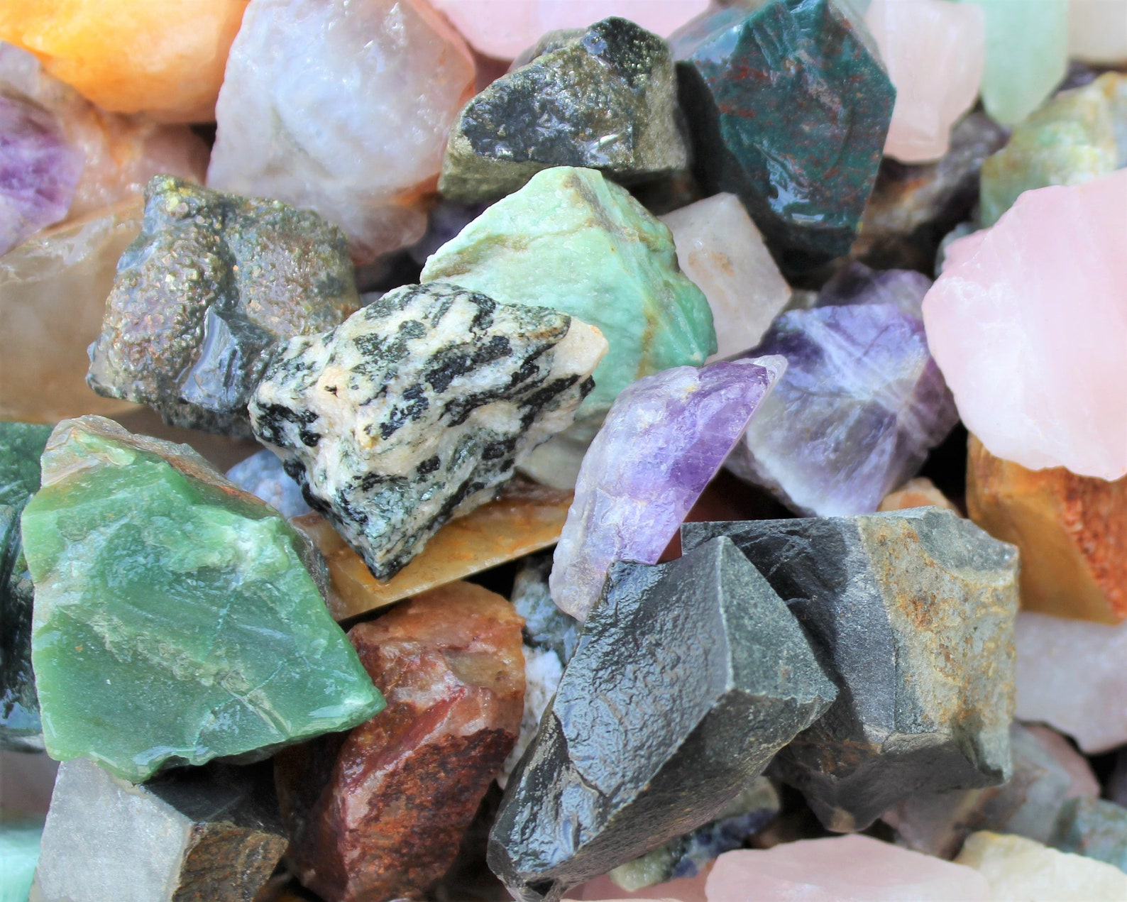 3 Lb Bulk Lot Rough Natural Gemstones 'india Mix' - Etsy