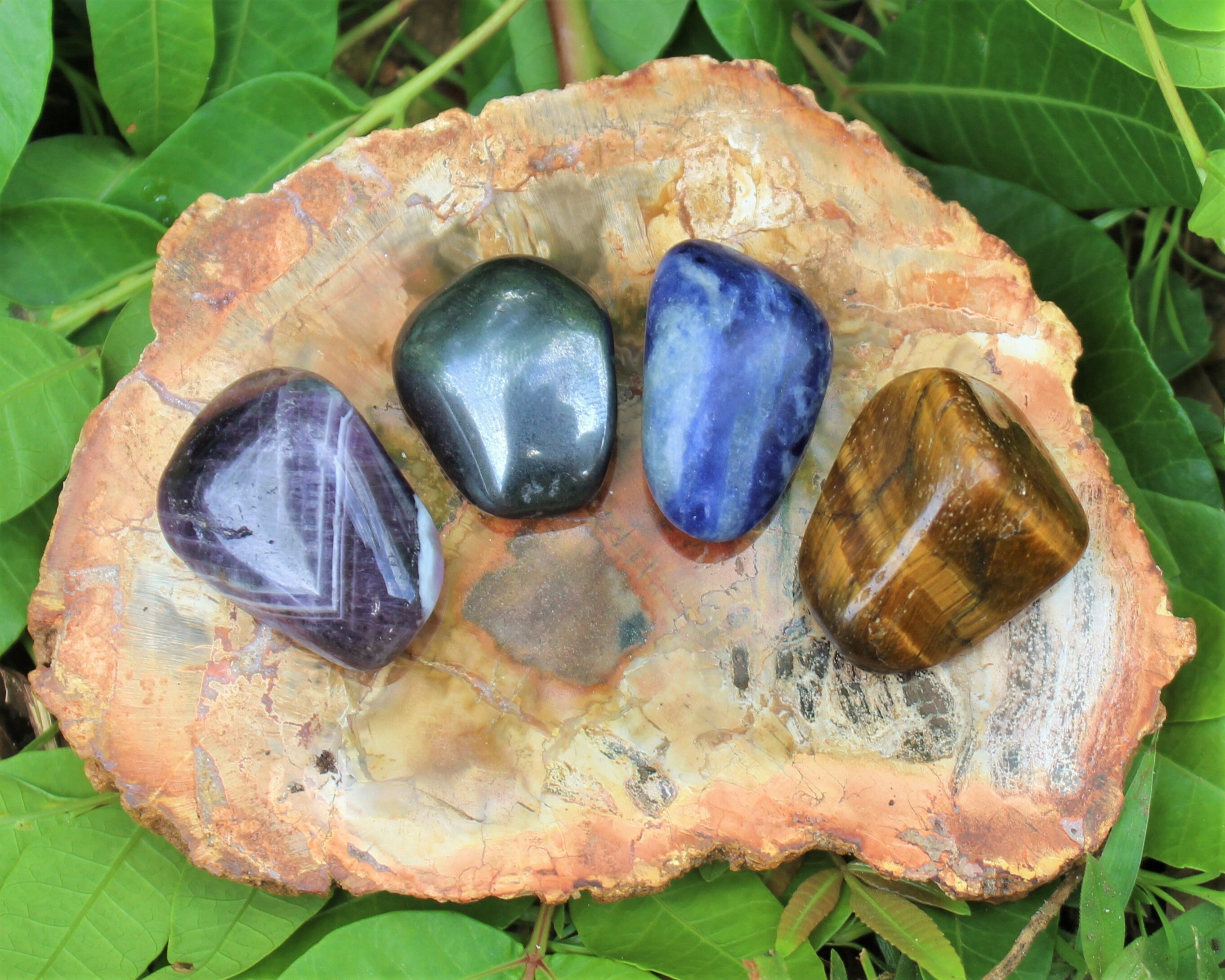 Strength Crystal Kit, 4 pcs In Organza Pouch - Most Popular Tumbled ...