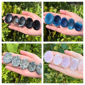 Natural Crystal Worry Stones HUGE Assortment, Choose Your Gemstone ...