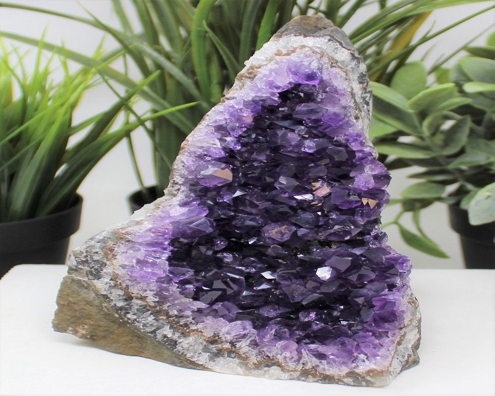 Amethyst Cut Base Clusters, AAA Quality Crystal Quartz Geodes: Choose ...