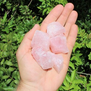 Rose Quartz Rough Natural Stones: Choose How Many Pieces raw - Etsy