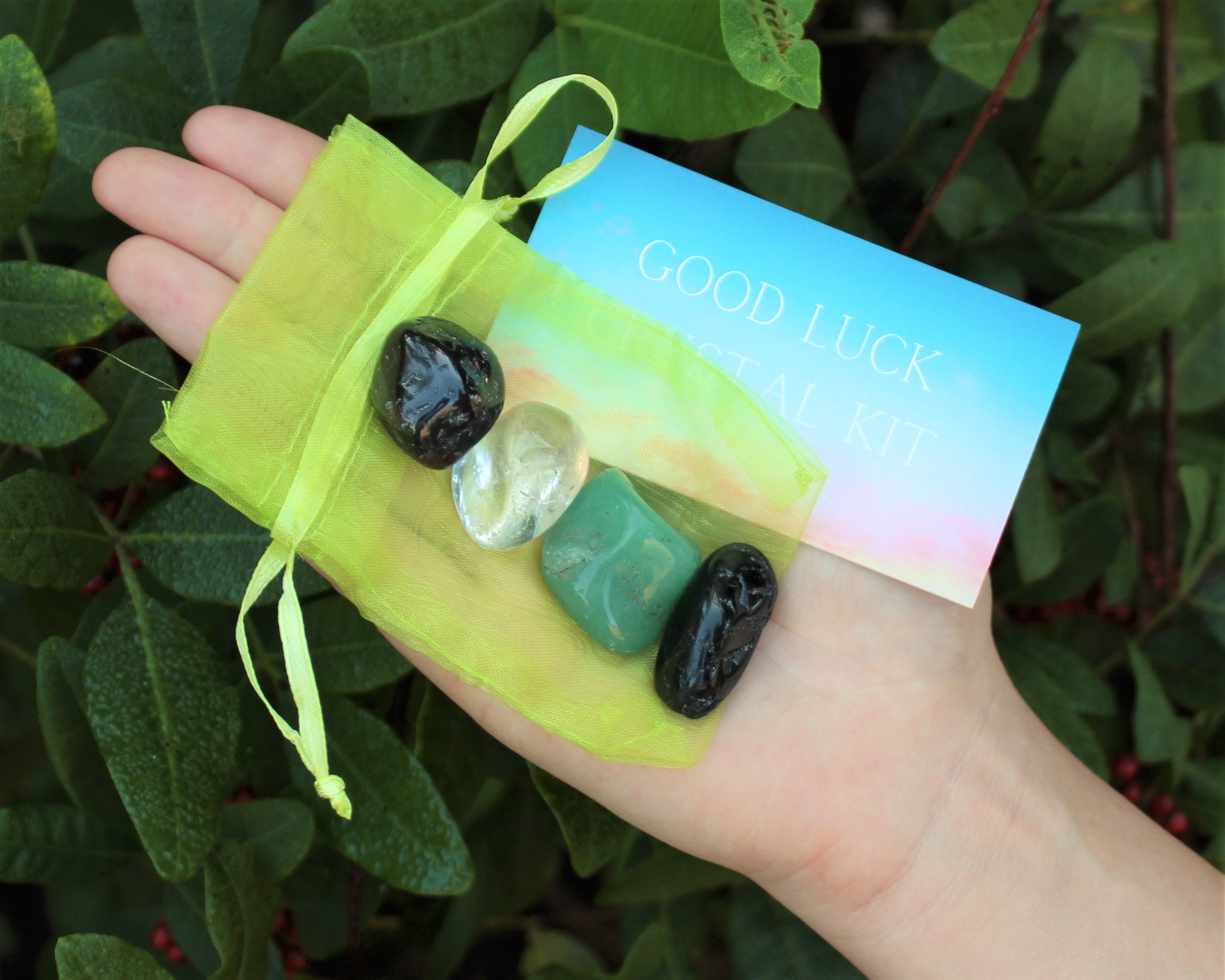 Good Luck Crystal Kit 4 Pcs in Organza Pouch Most Popular | Etsy