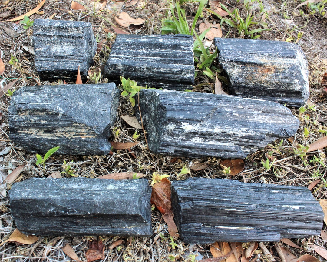 Black Tourmaline Rod / Log - HUGE Specimens CLEARANCE Quality: Choose ...