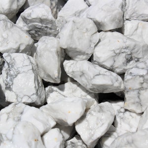 White Howlite Rough Natural Stones - Wholesale Bulk Lots ('A' Grade Raw ...