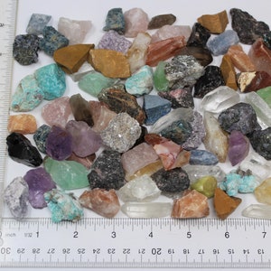 MINIATURE Crafters Collection Box: Gems Crystals Natural Raw - Etsy