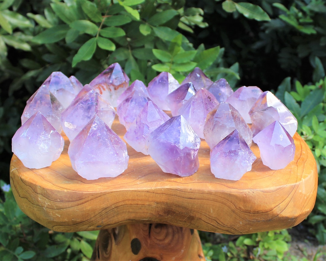LARGE Amethyst Top Polished Point, Amethyst Cut Base Point: Choose Size ...