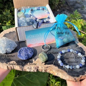 Intent Crystal Boxes - Choose Your Energy! Stress Relief, Protection ...