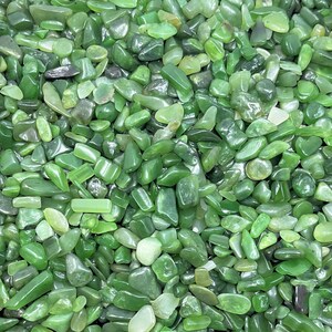 Jade Nephrite Semi Tumbled Gemstone Mini Chips 5 - 25 Mm: Choose Ounces ...