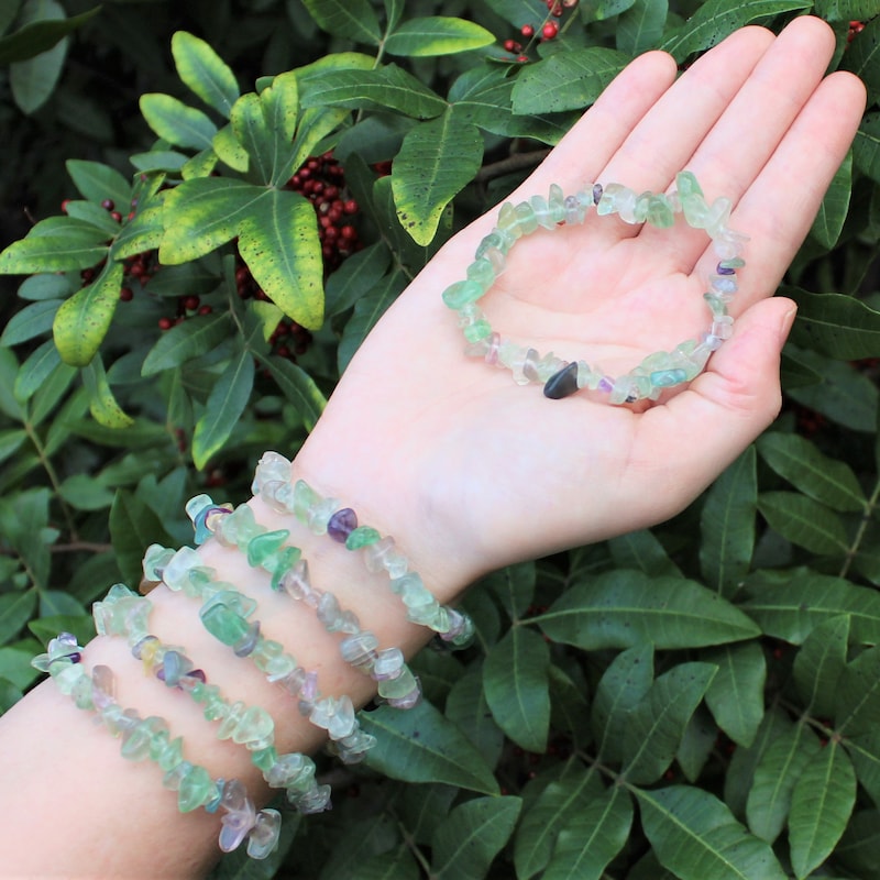 Chip Bracelet Fluorite - Etsy