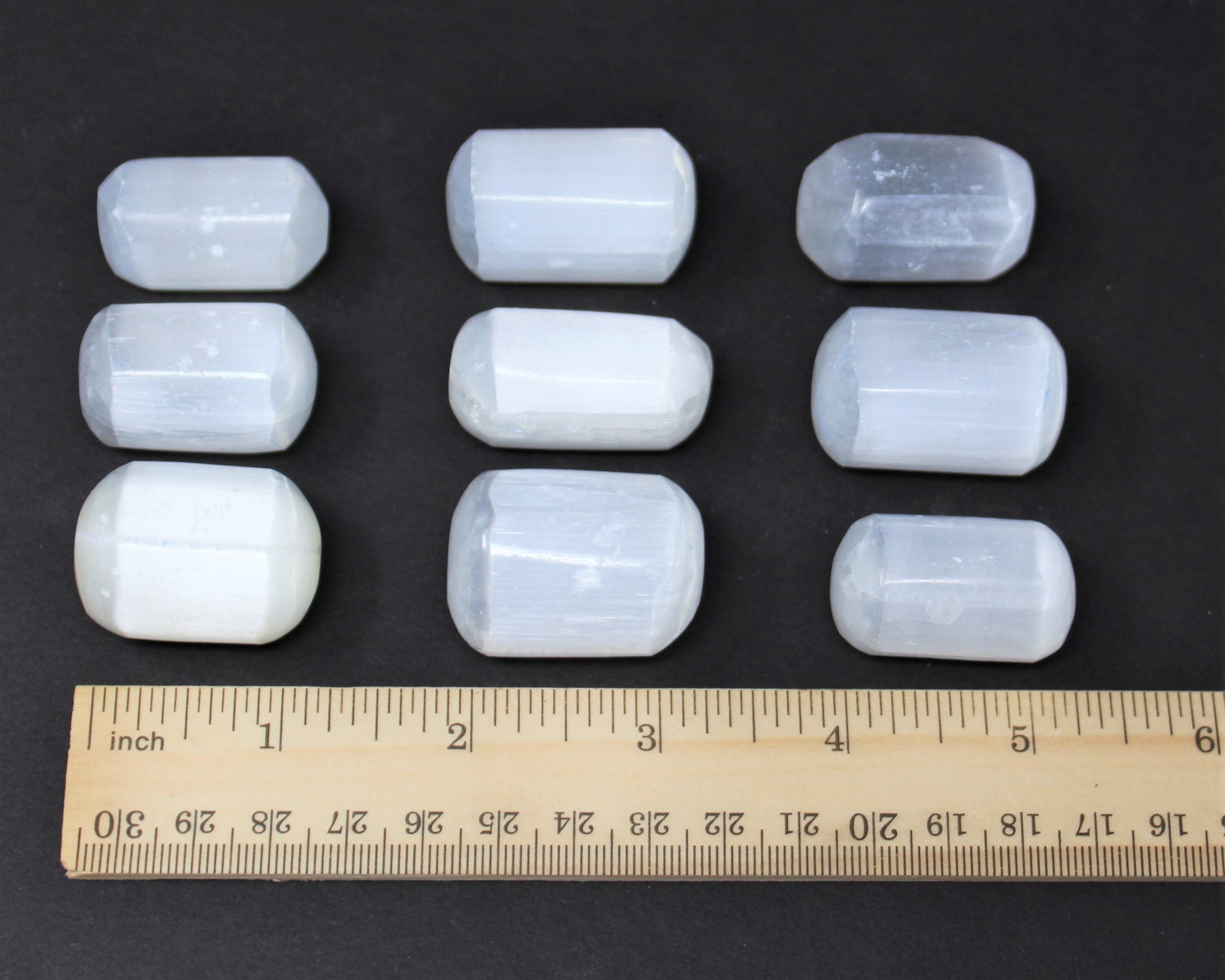 Selenite Tumbled Stones: Medium/Large, Choose 2 oz, 4 oz, 8 oz or 1 lb ...