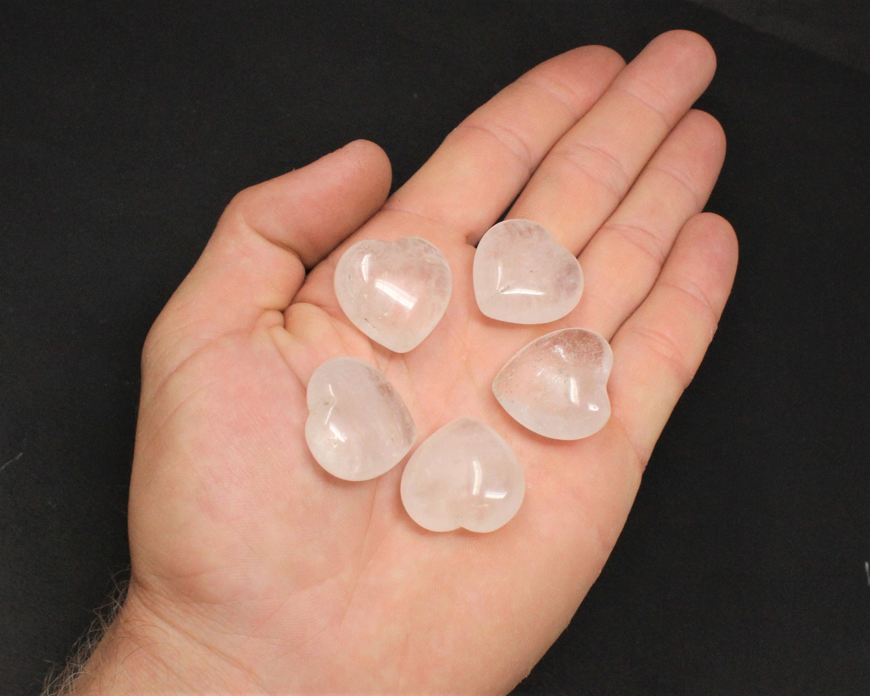Clear Quartz Heart Stone: 1 (Crystal Heart, Carved Gemstone Heart ...