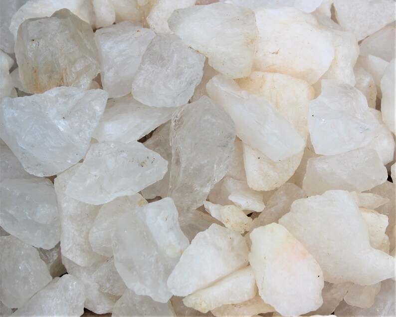 Clear Quartz Rough Natural Stones: Choose 4 Oz 8 Oz 1 Lb 2 - Etsy