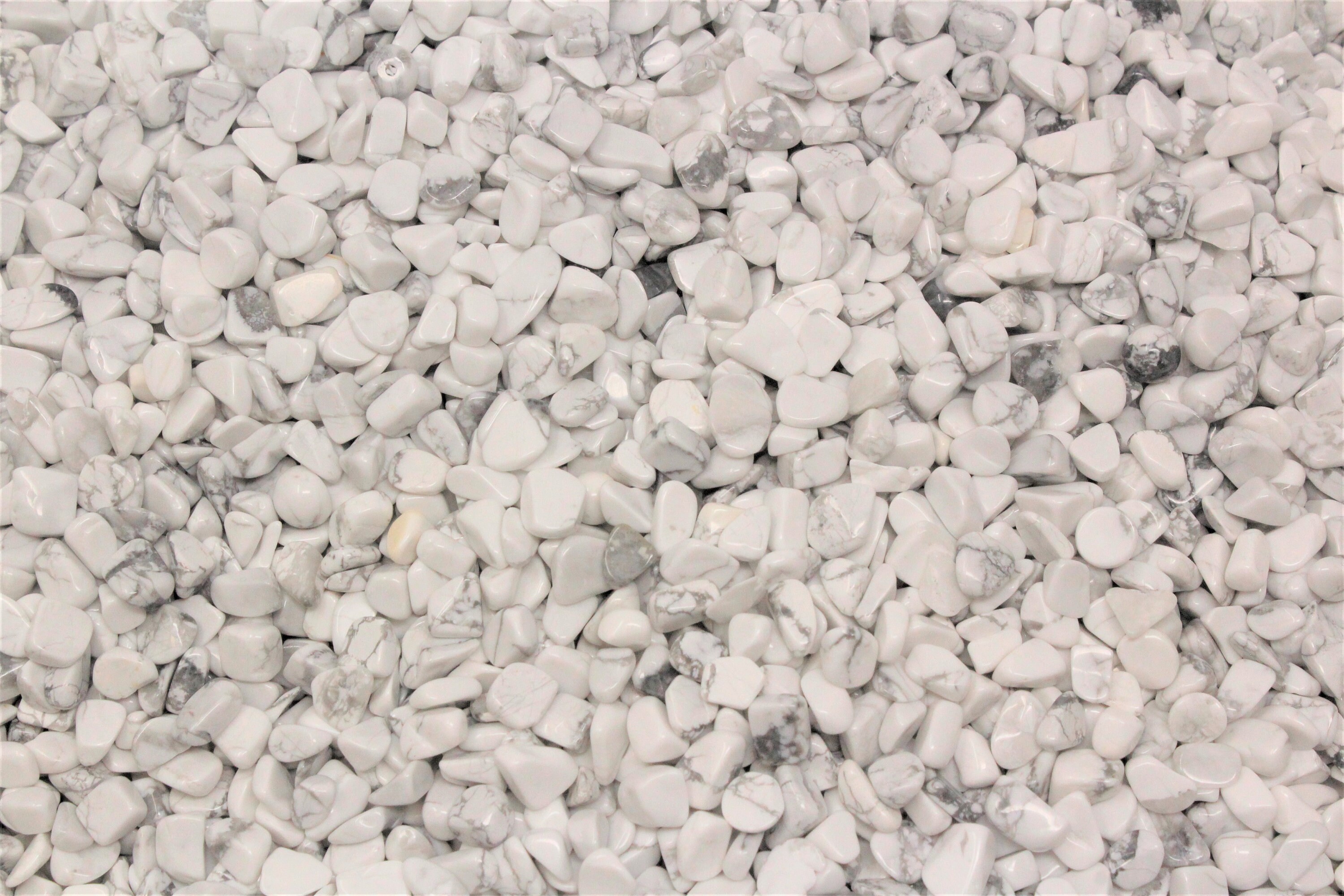 White Howlite Semi Tumbled Gemstone Mini Chips 5 - 8 mm: Choose Ounces ...