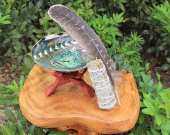 Smudge Kit Includes: Large Abalone Shell White Sage Stick - Etsy