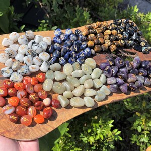 Black Tourmaline Rune Stone Set With Velvet Storage Pouch set - Etsy