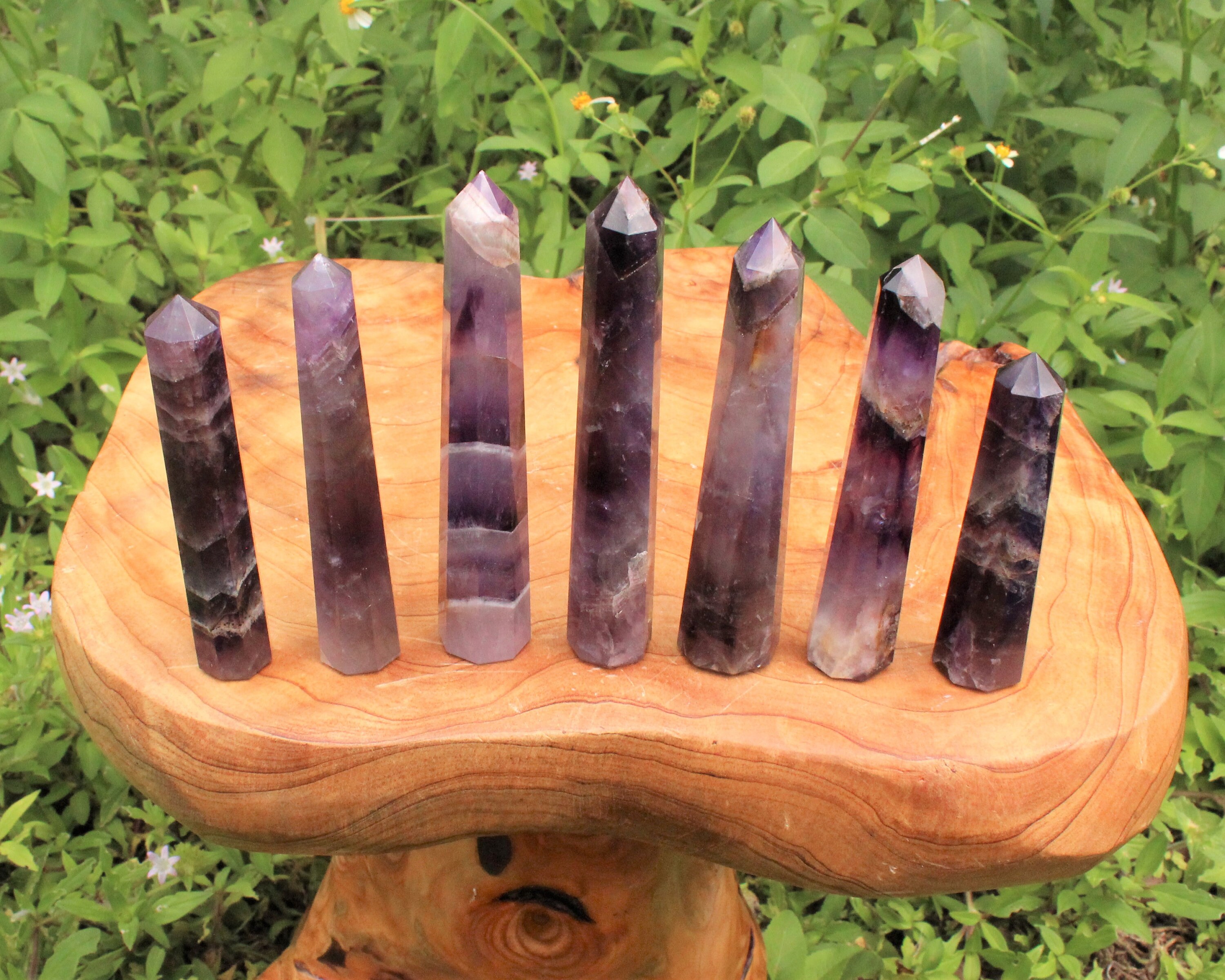 Amethyst Obelisk (8-Sided, 'AAA' Grade, Amethyst Crystal, Amethyst ...