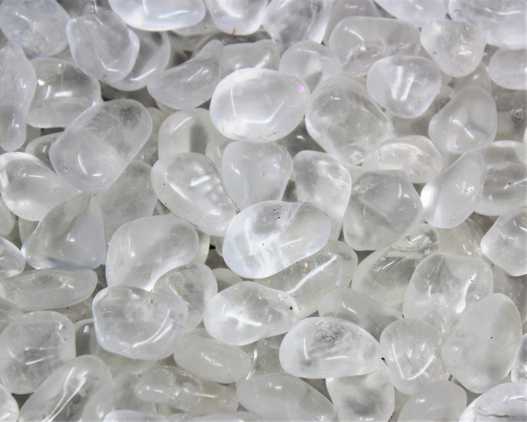 Clear Quartz Tumbled Stones: Choose Ounces or Lb Bulk Wholesale Lots ...