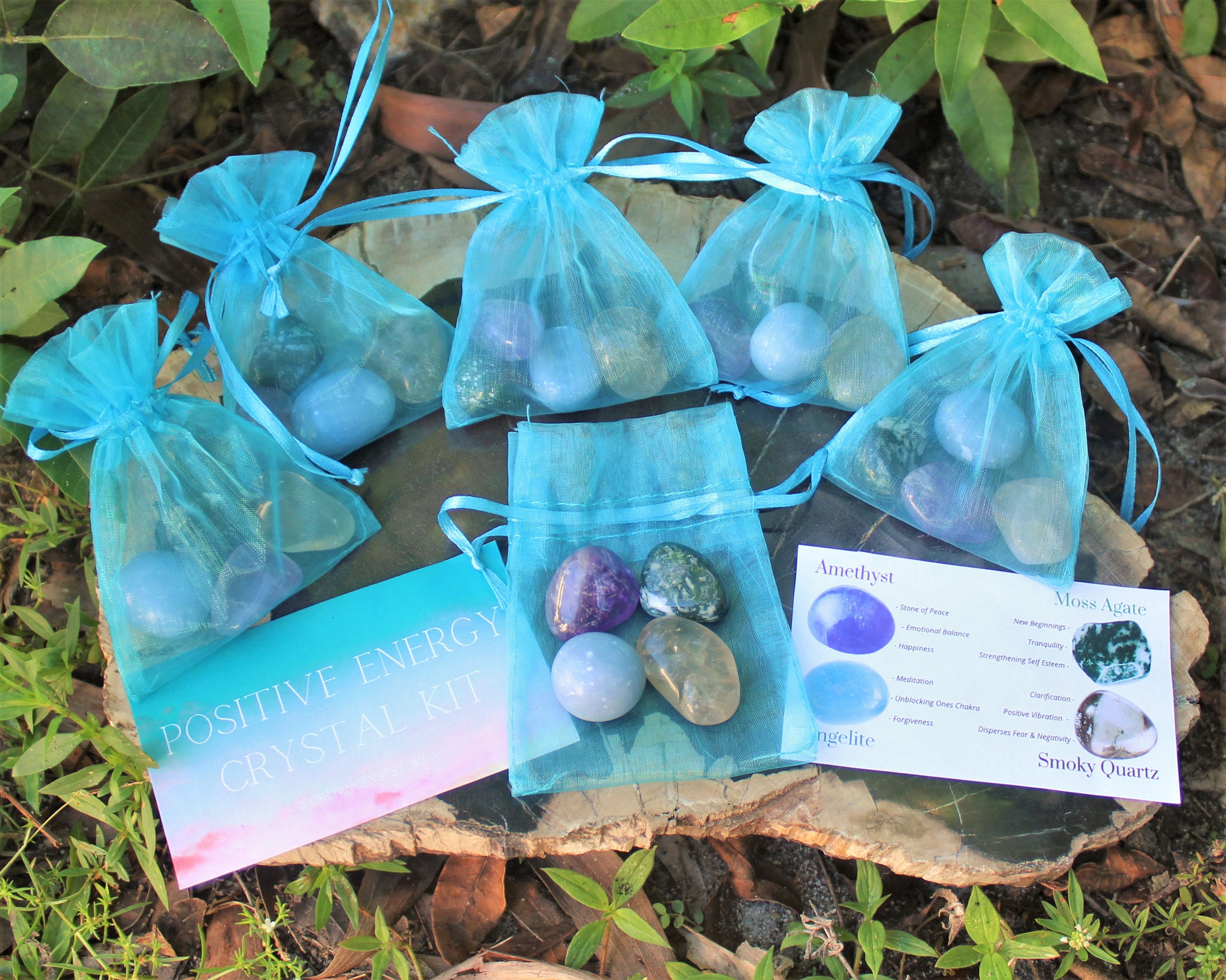 Positive Energy Crystal Kit, 4 pcs In Organza Pouch - Most Popular ...