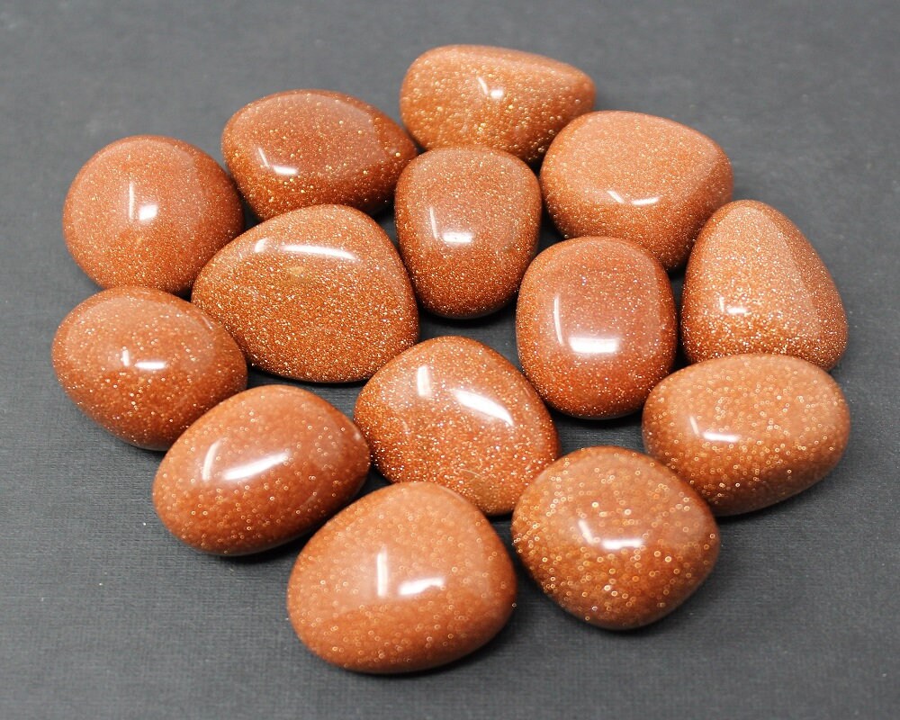 Red Goldstone Tumbled Stones: Choose How Many Pieces ('A' Grade ...