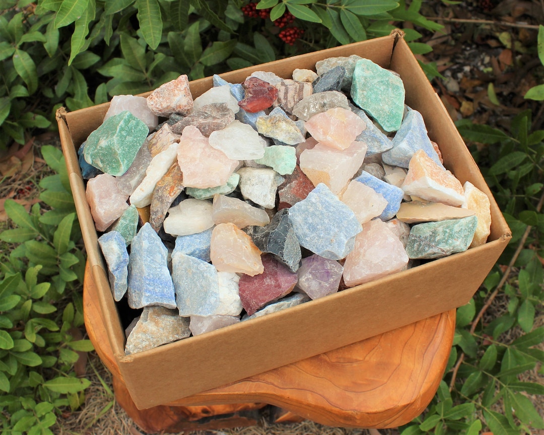 Crazy Cheap WHOLESALE 15 Lb Rough Stone Box - 'B' Grade Natural Raw ...