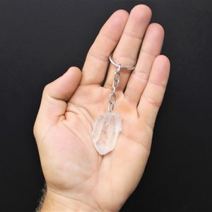 Clear Quartz Crystal Point Keychain - Choose How Many (premium Quality ...