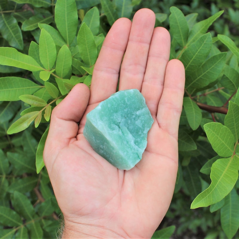 Large Green Crystal Rock - Etsy