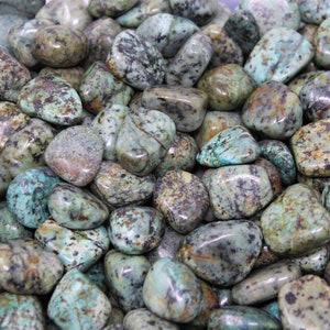 African Turquoise Tumbled Stones: Choose 2 oz 4 oz 8 oz or 1 | Etsy