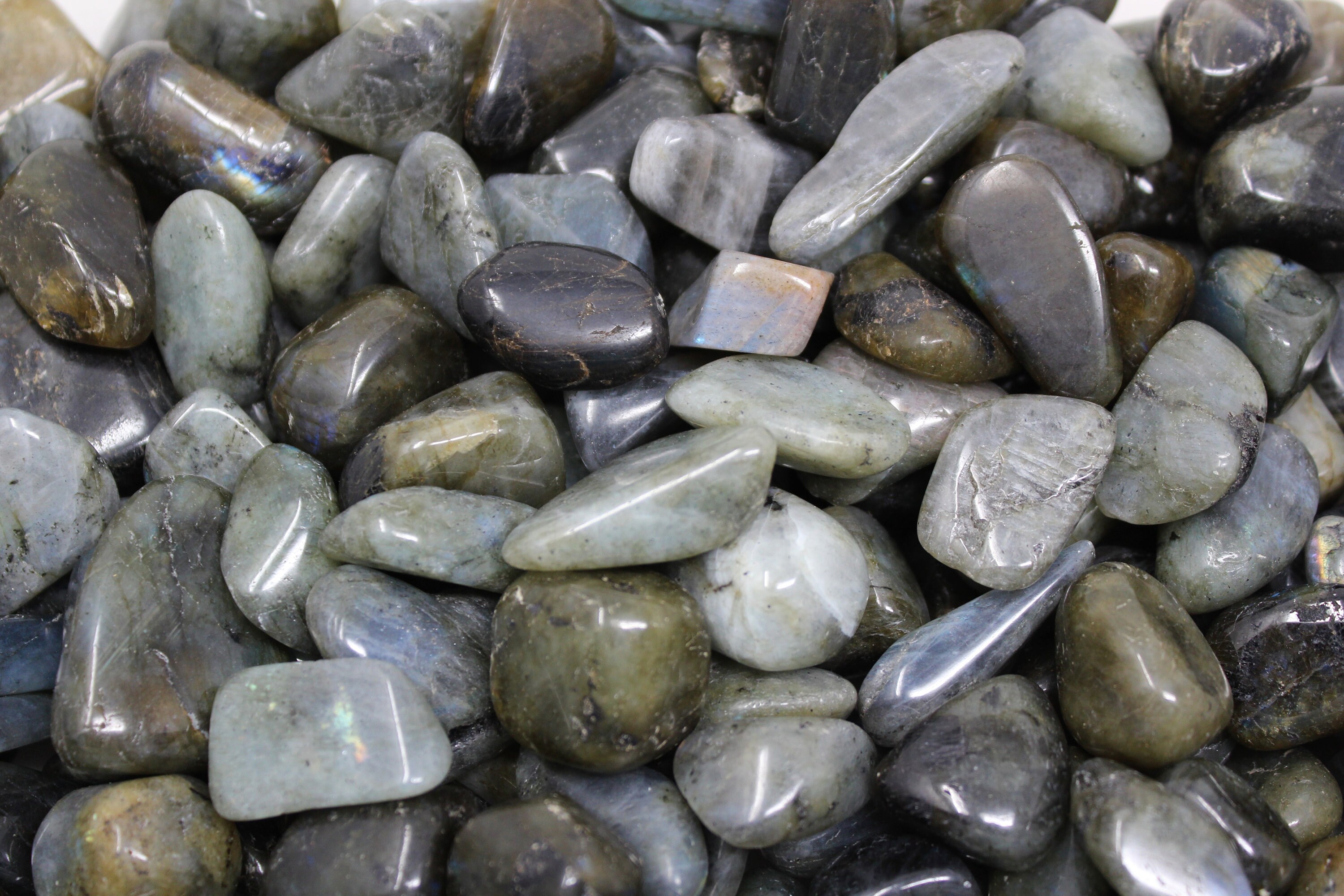 Labradorite Tumbled Stones: Choose 4 oz, 8 oz or 1 lb Bulk Lots ('A ...