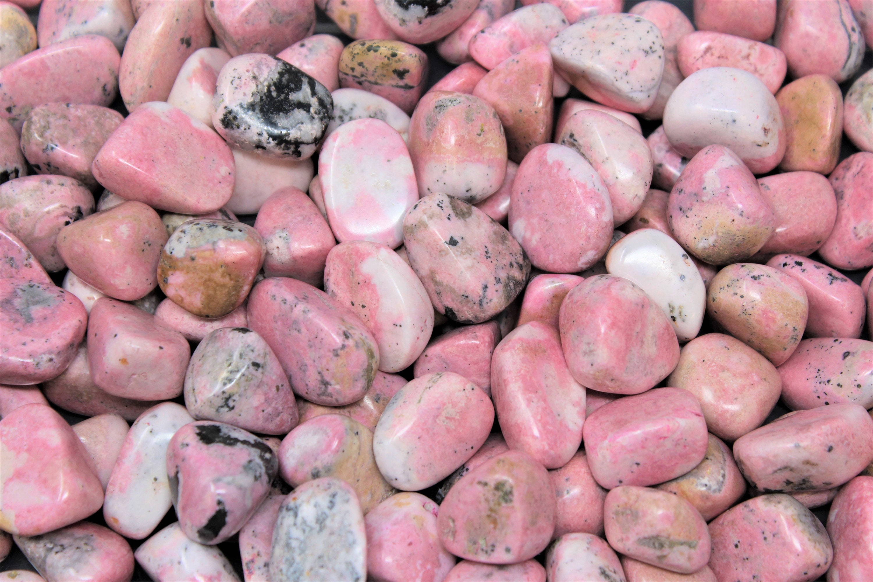 Rhodochrosite Tumbled Stones Choose 2 Oz 4 Oz 8 Oz Or 1 Lb Bulk Lots