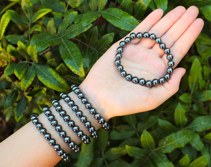 Hematite Chakra Attraction High Quality Bead Bracelet Healing Gift for Men Women 10mm 8mm 6mm 6. ...