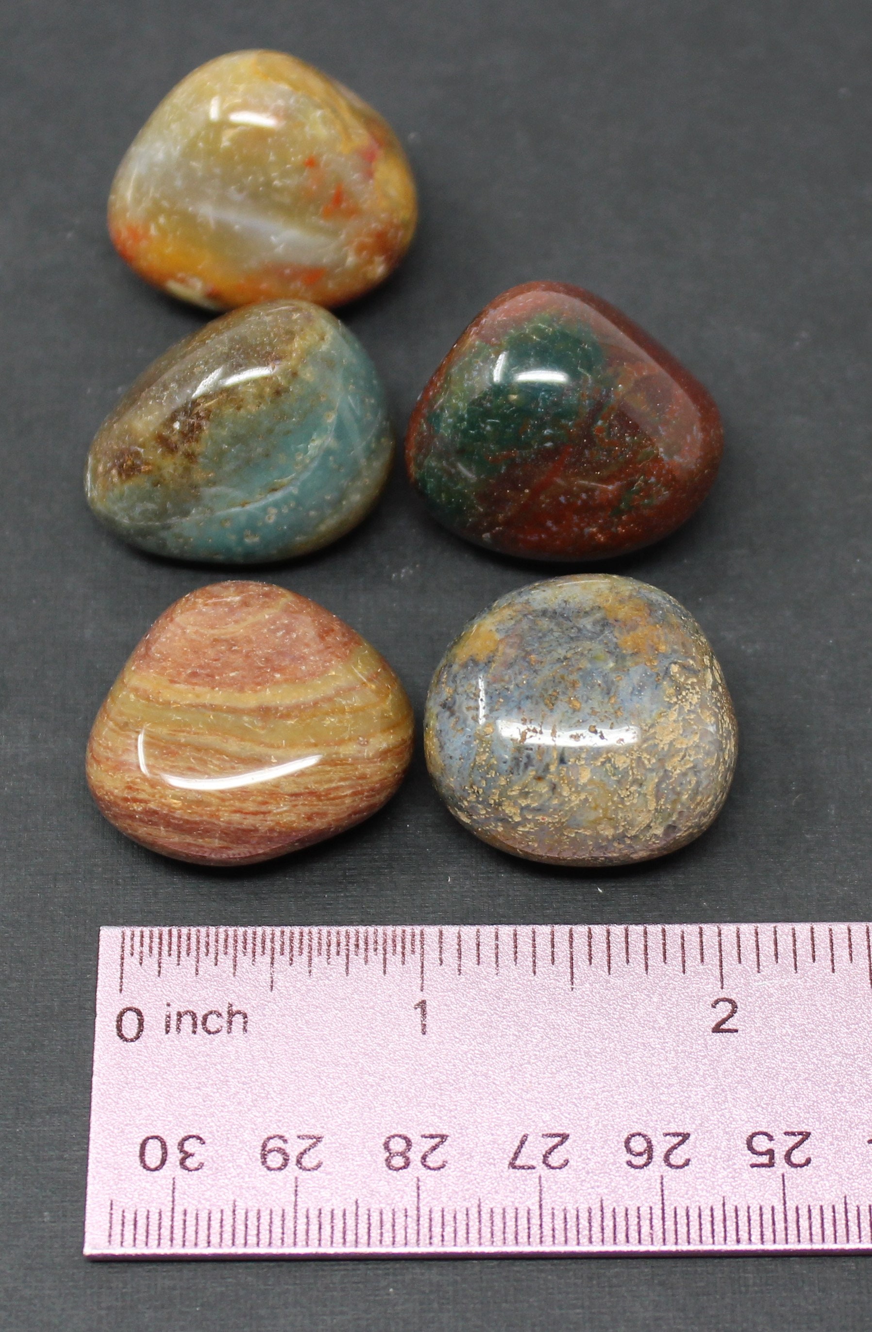 Fancy Jasper Tumbled Stones: Choose 2 oz, 4 oz, 8 oz or 1 lb Bulk Lots ...