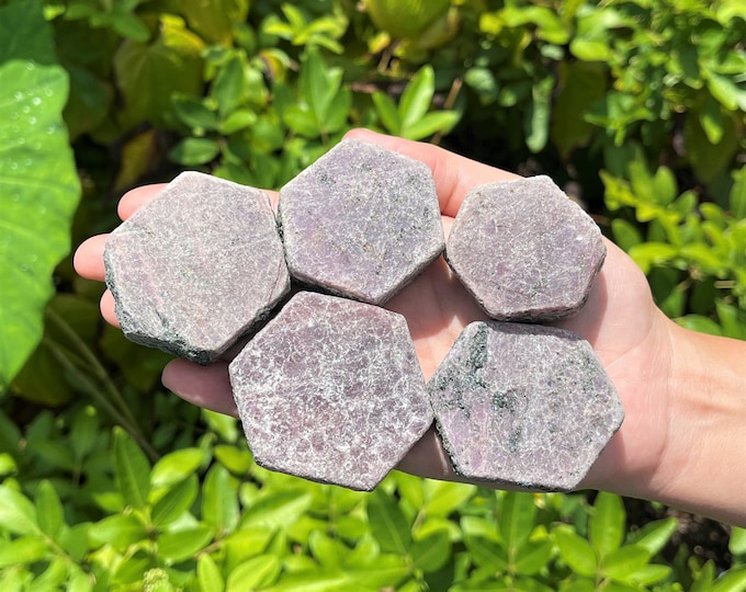 Ruby Madagascar. Beautiful Natural Red Purple Corundum Hexagon Crystal ...