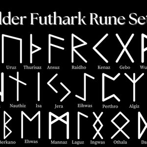 Crystal Rune Stone Set With Velvet Storage Pouch - Choose Your Gemstone ...