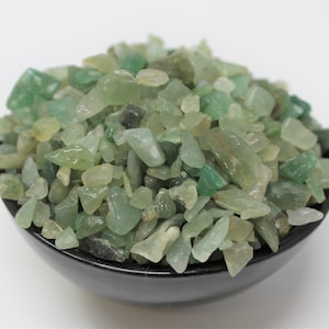 Green Aventurine Semi Tumbled Mini Crystal Chips 5-15 Mm: Loose ...