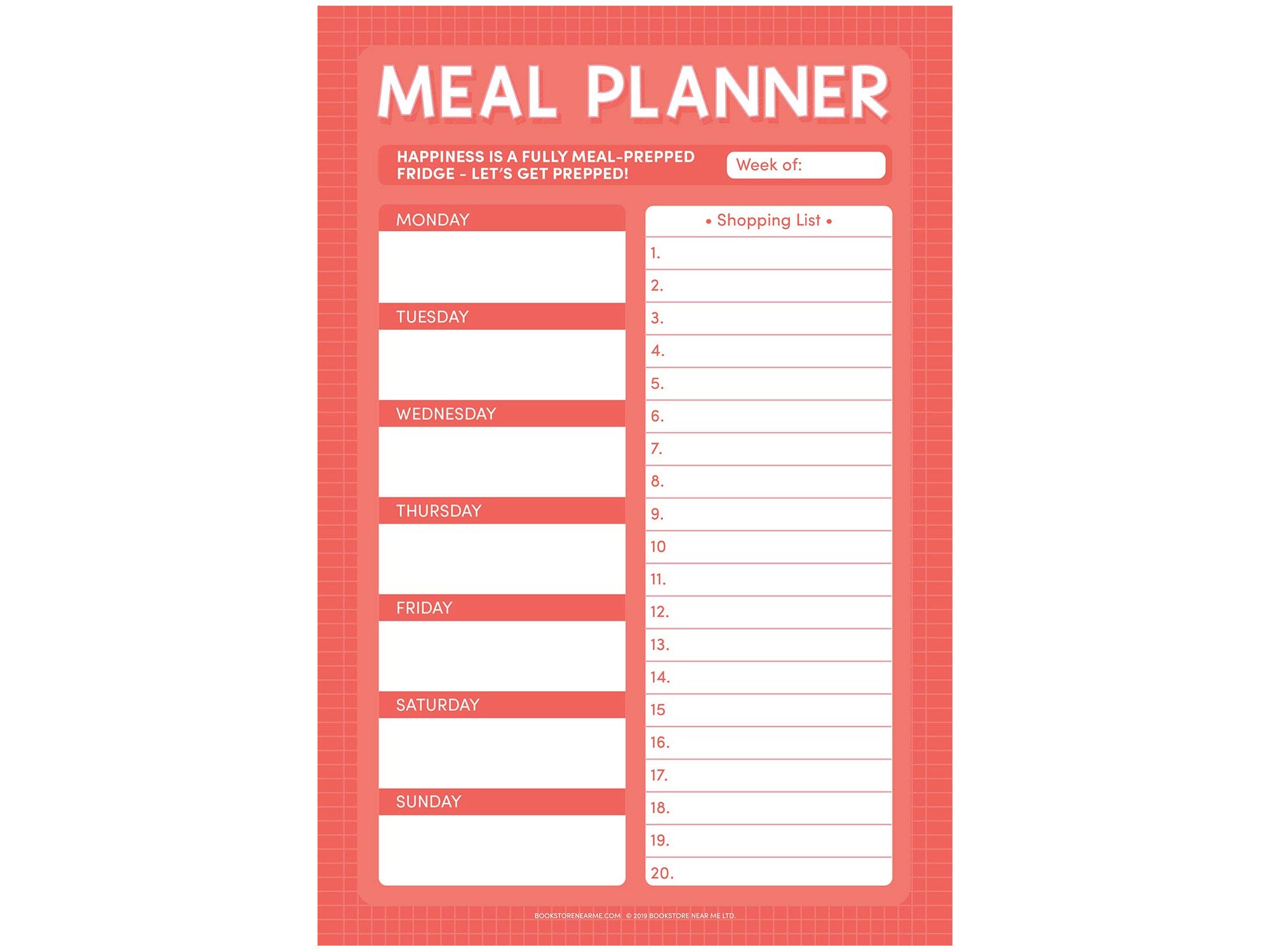 Meal Planner Notepad - Etsy