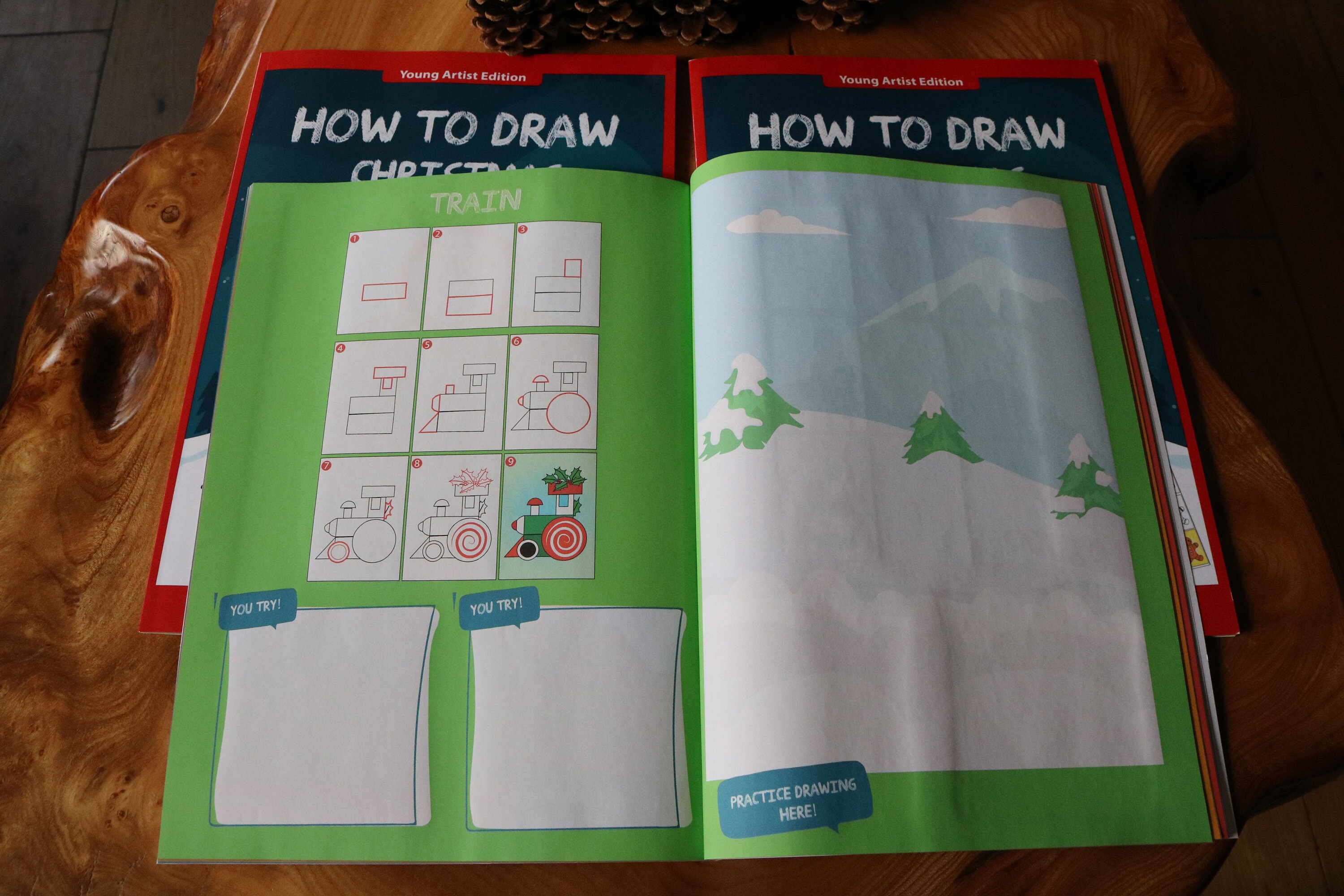 How to Draw Christmas: Easy Step-by-step Guide How to Draw for Kids - Etsy