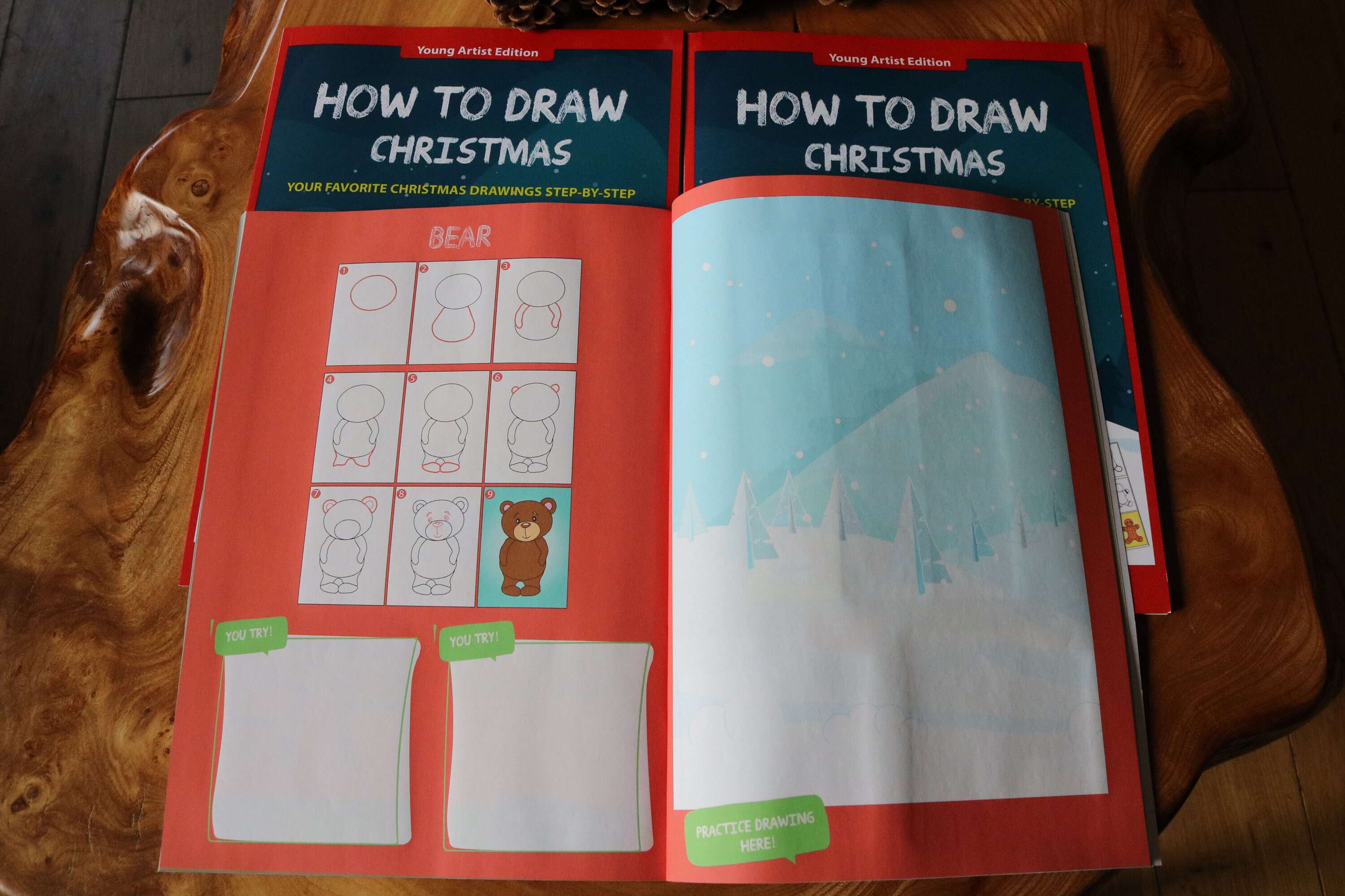 How to Draw Christmas: Easy Step-by-step Guide How to Draw for Kids - Etsy
