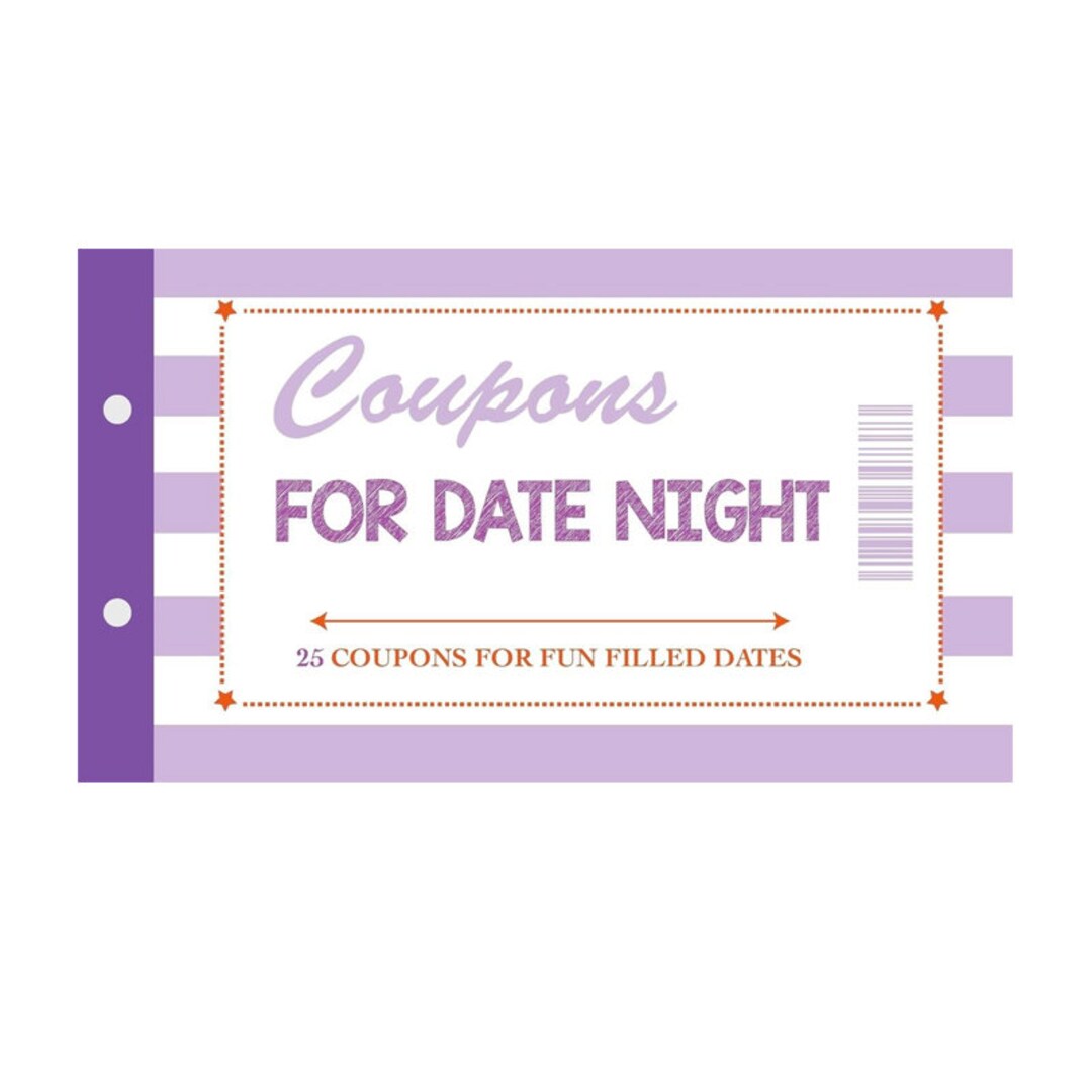 Coupons for Date Night (25 High Quality Color Coupons) - Etsy