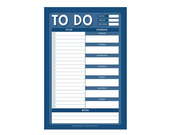 To Do List Pad - Etsy