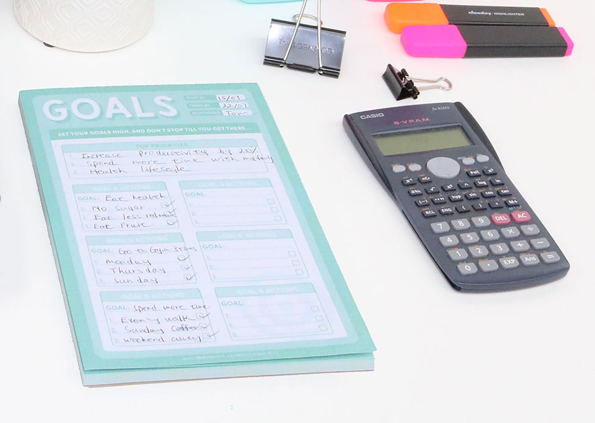 Goals Notepad - Etsy UK