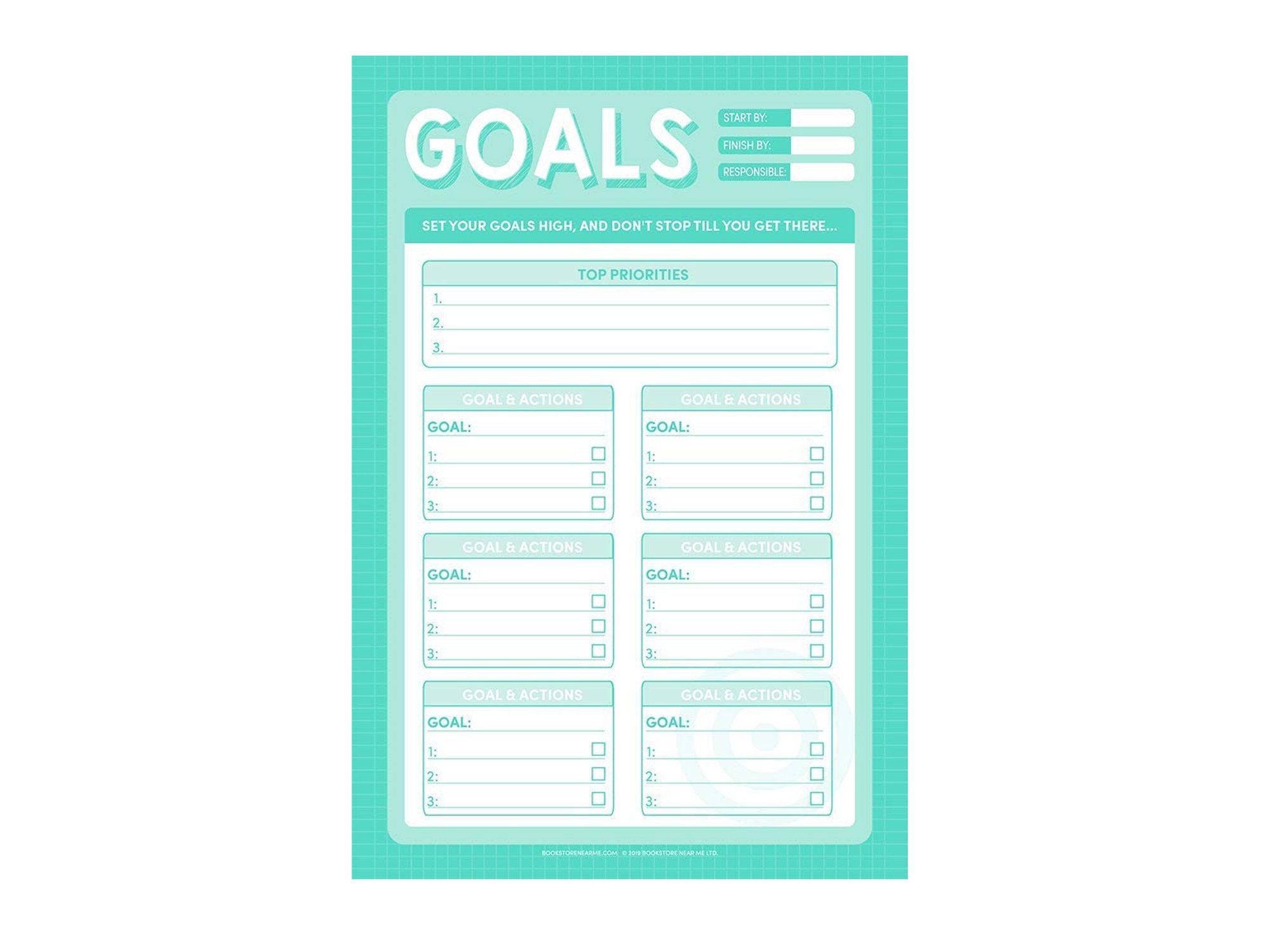 Goals Notepad - Etsy UK