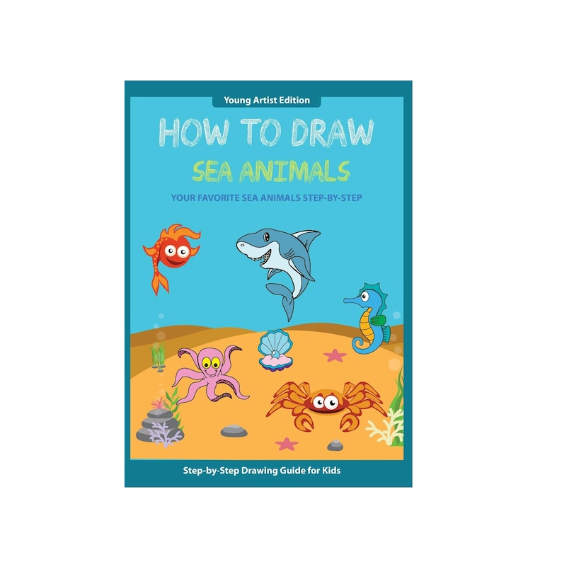How to Draw Sea Animals for Kids Instant Download - Etsy