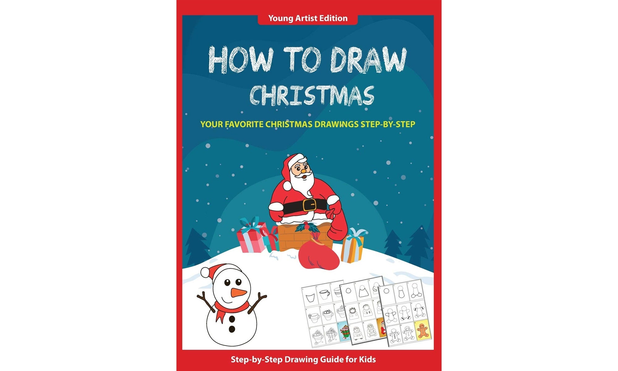 How to Draw Christmas: Easy Step-by-step Guide How to Draw for Kids - Etsy