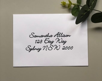 Handwritten Modern Calligraphy Envelopes C6 - Etsy