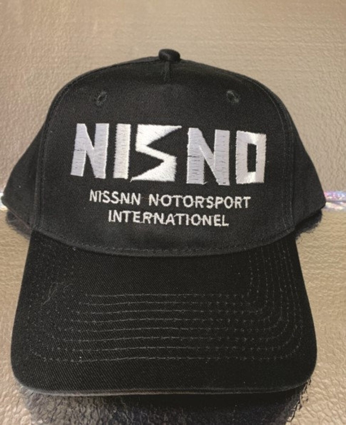Nisno Nissnn Notorsport Internationel Sombrero Negro Bordado - Etsy España