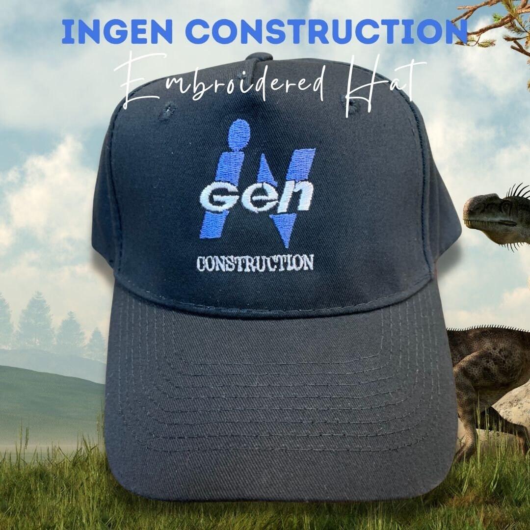Ingen Hat Technologies Embroidered Jurassic Park Hat - Etsy