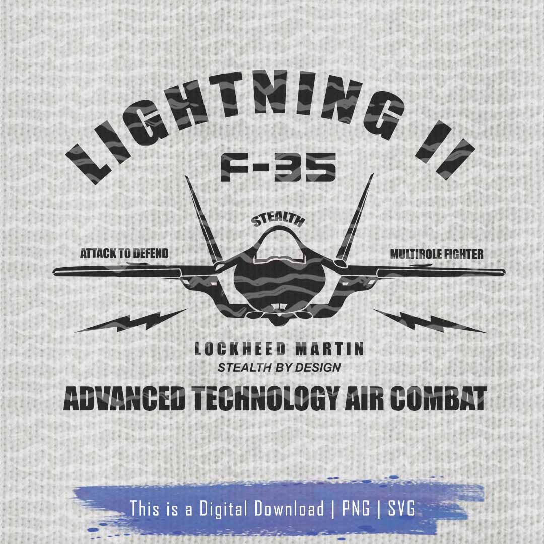 F-35 Lightning II Png, Stealth Fighter Svg, F-35 Lightning II Military ...